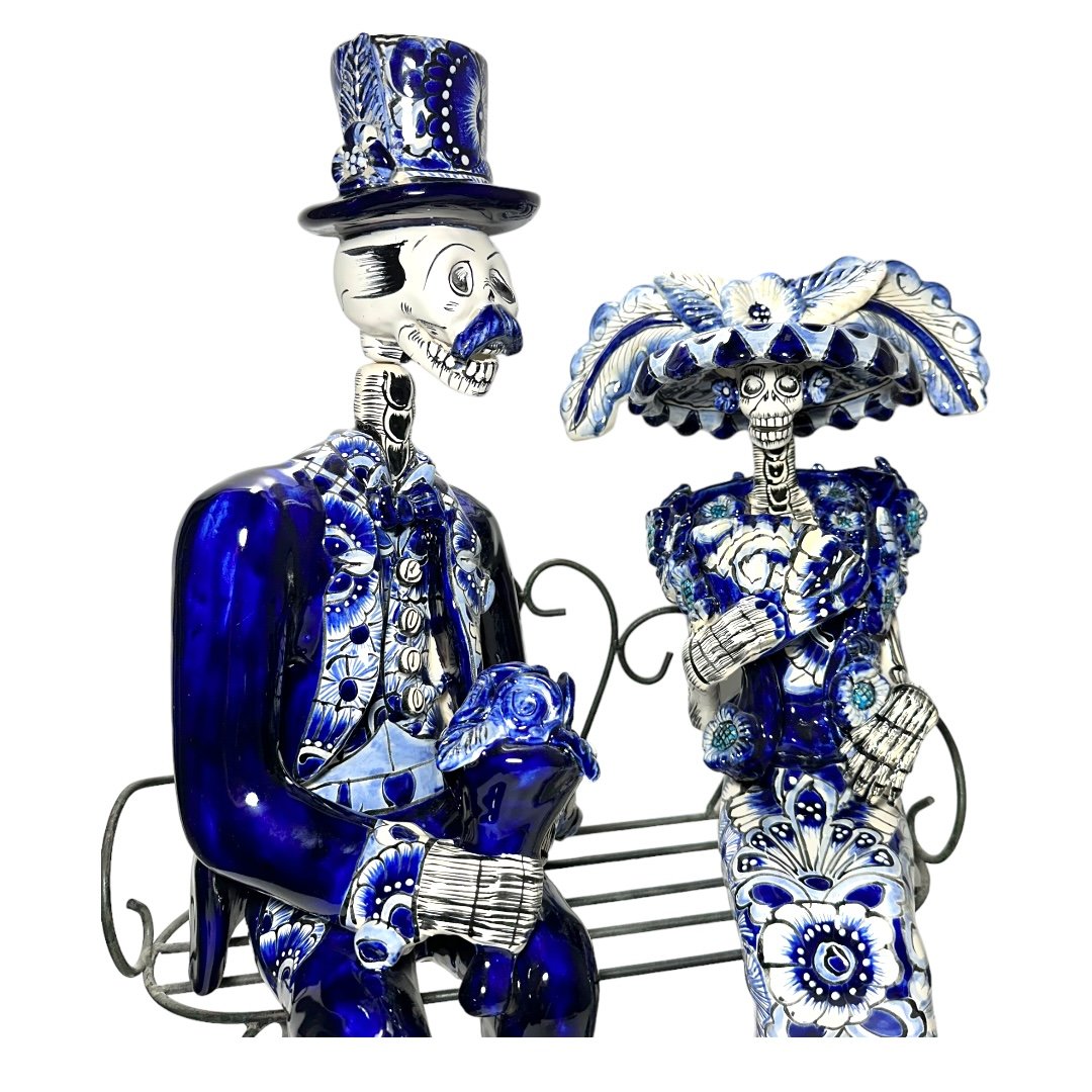 Catrines Banca De Novios 073- Dia De Muertos - Talavera y Artesanias By ...